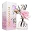 Reed Diffuser Set Rose Scent with 10 Sticks & Rose Flowers Decor, 250ml ...