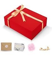 Amazon.com: DUOTAN Large Gift Box with Lid, 13.5 x 10 x 3.5 Inch Black ...