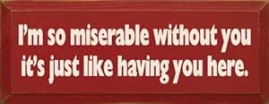 Amazon.com: I'm So Miserable Without You It's Like Having You Here ...