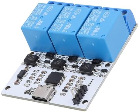 ZASCHMOY USB Relay Module - 3 Channel Type C to Serial Port Control ...