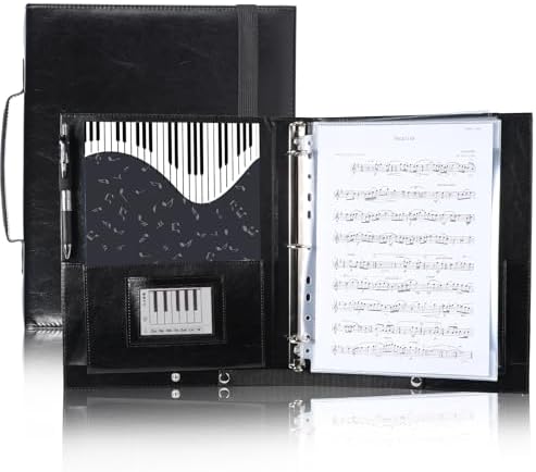 Amazon.com: Choral Sheet Music Folder Organizer: 3 Ring Piano Music ...