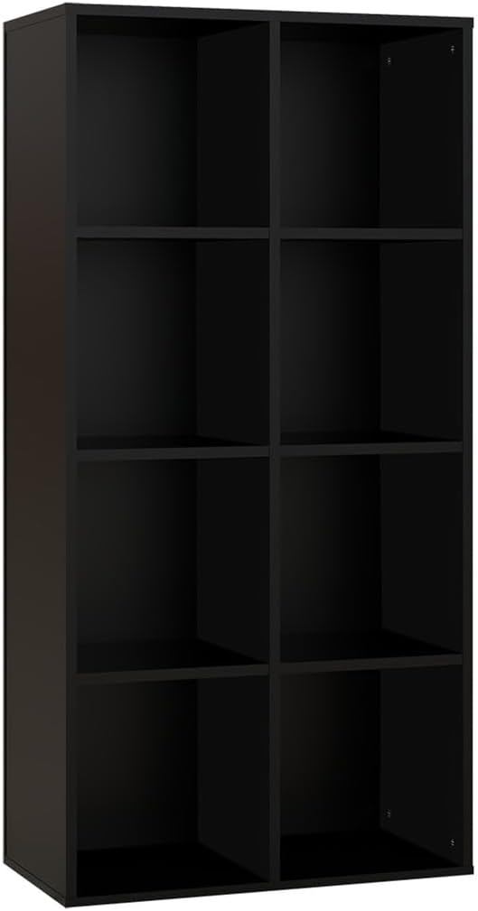 Panana Wooden Bookcase Book Shelf Display Storage Cube Unit With 6/7/8 ...