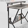 Amazon.com: COTUBLR Small Desk, Small Computer Desk for Small Spaces ...