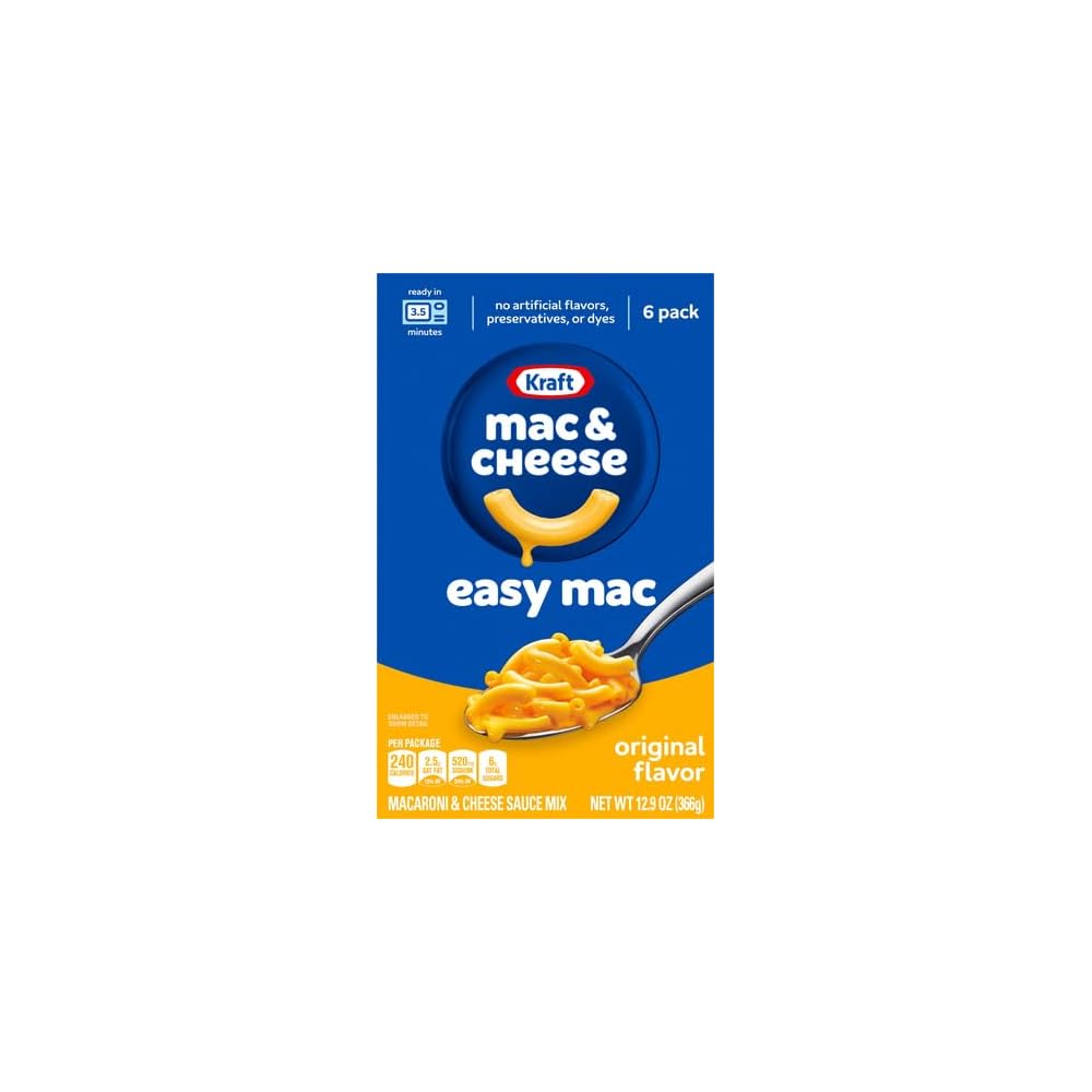 Kraft Easy Mac Original Macaroni & Cheese - 6 Packets in Nepal at NPR ...