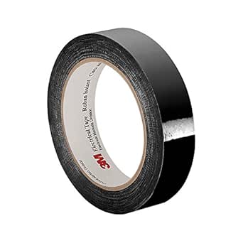 1-5-1350F-1-BLACK (PK-4) Polyester Film 3M Flame-Retardant Tape 1350F-1, 266 Degrees F ...