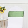 Amazon.com: ZSJFMF Pack of 50 Satin Sage Green Chair Sashes Bows Universal Chair Ribbons Ties ...