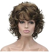 Amazon.com: Aimole Synthetic Heat Resistant Hair Long Curly Wigs ...