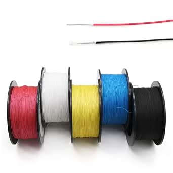 38-24 Gauge Single-Core Silver-Plated Wire, Ultra-Fine PVDF High ...