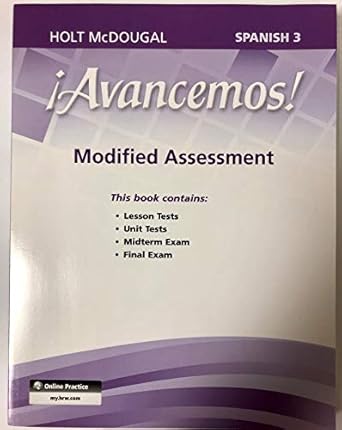 Buy Modified Assessment (Avancemos!, Level 3) Book Online at Low Prices ...