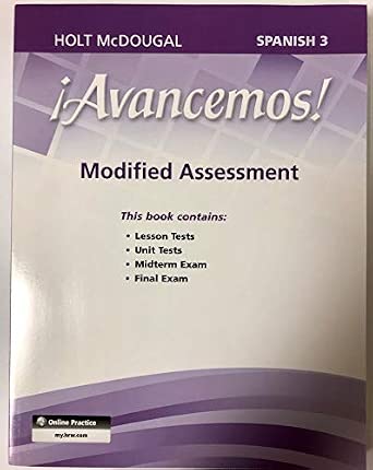Amazon.com: Modified Assessment (Avancemos!, Level 3) (Spanish Edition ...