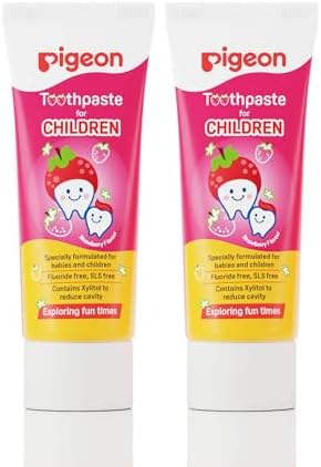 Pigeon Strawberry Toothpaste, For babies and Children,Fluroide -free ...