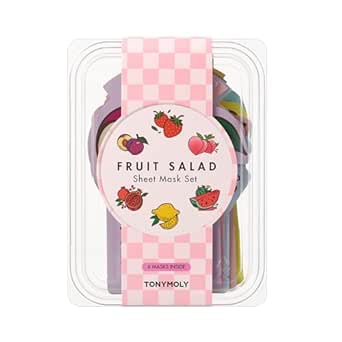 Amazon.com: TONYMOLY Fruit Salad Sheet Mask Set – 6 Hydrating ...