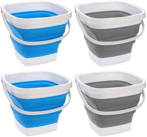 Amazon.com: Boley 4-Pack Silicone Foldable Buckets - Multi-Purpose ...