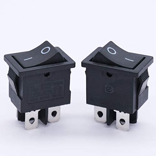 Snapklik.com : Mxuteuk 5pcs Snap-in DPST Rocker Switch Toggle Power ON ...