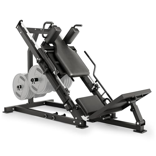 KUNRAM Leg Press Hack Squat Machine, Professional Adjustable Leg Press ...