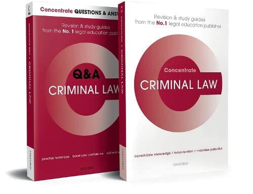Criminal Law Revision Concentrate Pack: Law Revision and Study Guide ...