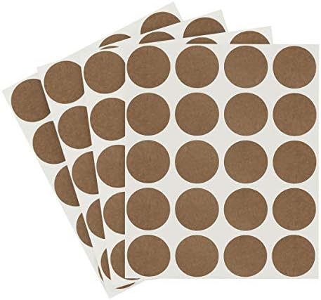 Amazon.com : ChromaLabel 1 Inch Kraft Dot Labels on Sheets, 1080 ...