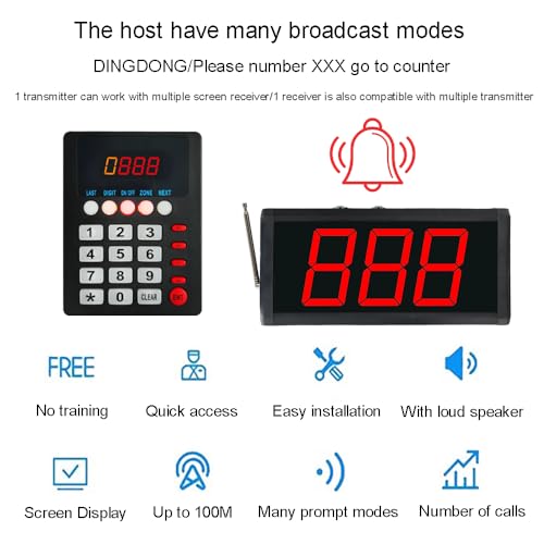 Snapklik.com : Take A Number System Queue Wireless Calling System ...