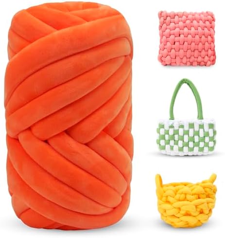 Amazon.com: Arm Knitting Yarn for Chunky Knit Braided Blanket Hand DIY Bag Soft Thick Yarn(Dark ...