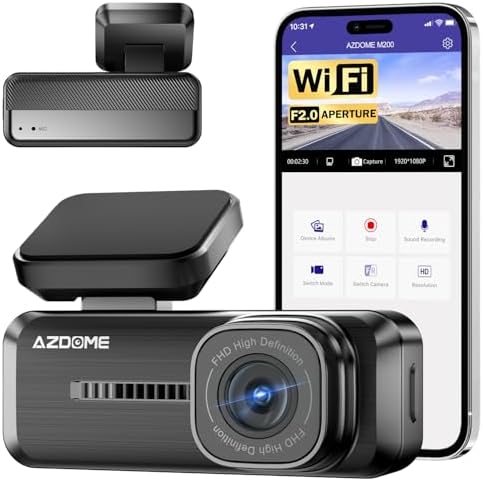 Amazon.com: Dash Cam WiFi 2K, Car Camera with APP, Front Dash Camera ...