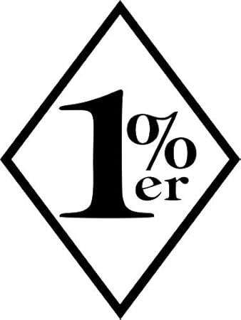 Amazon.com: 1 Percenter MC Biker 1% er Patch Like Decal Vinyl Sticker ...