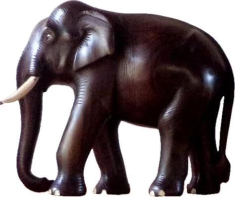 Buy Aider Wooden Arts Kerala Rose Wood Handmade Elephant Idol Showpiece ...