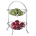 Amazon.com: Wire 2-Tier Fruit/Veggie Basket - Chromed : Home & Kitchen