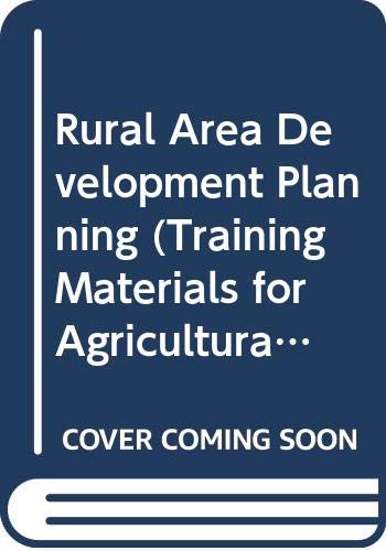 Amazon.com: Rural Area Development Planning (Training Materials For ...