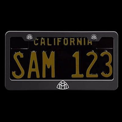Buy Fit Maybach Laser Engraved Logo License Plate Frame Made of ...