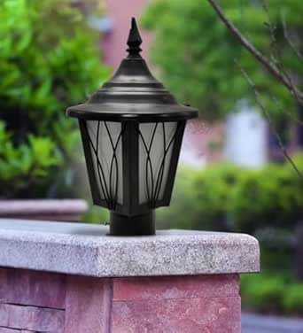 SAH Pillar Mounted Post Light Outdoor Main Gate Light Fixture Perfect ...