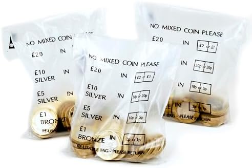 bag it Plastics Coin Bags/Money Bags - Pack of 150 Durable Plastic ...