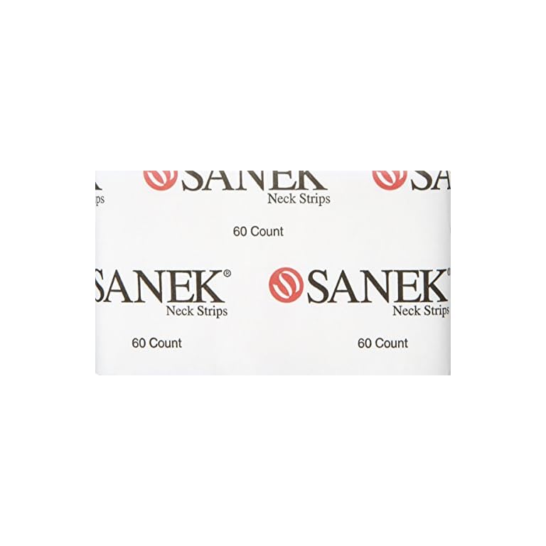 Sanek Display Neck Strips, 60 Count, Pack of 12 - Professional Barber ...
