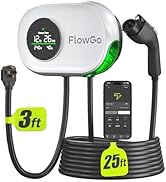 Amazon.com: FlowGo Level 2 EV Charger 40A J1772 Connector 9.6KW ...