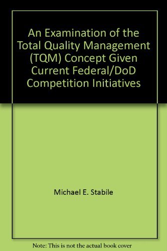 Amazon.in: Buy An Examination of the Total Quality Management (TQM ...