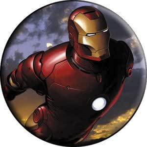 Amazon.com: Marvel Iron Man Button B-IRN-0001 : Clothing, Shoes & Jewelry