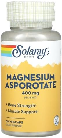 Amazon.com: Solaray Magnesium Asporotate Supplement, 200 mg, 60 Count ...