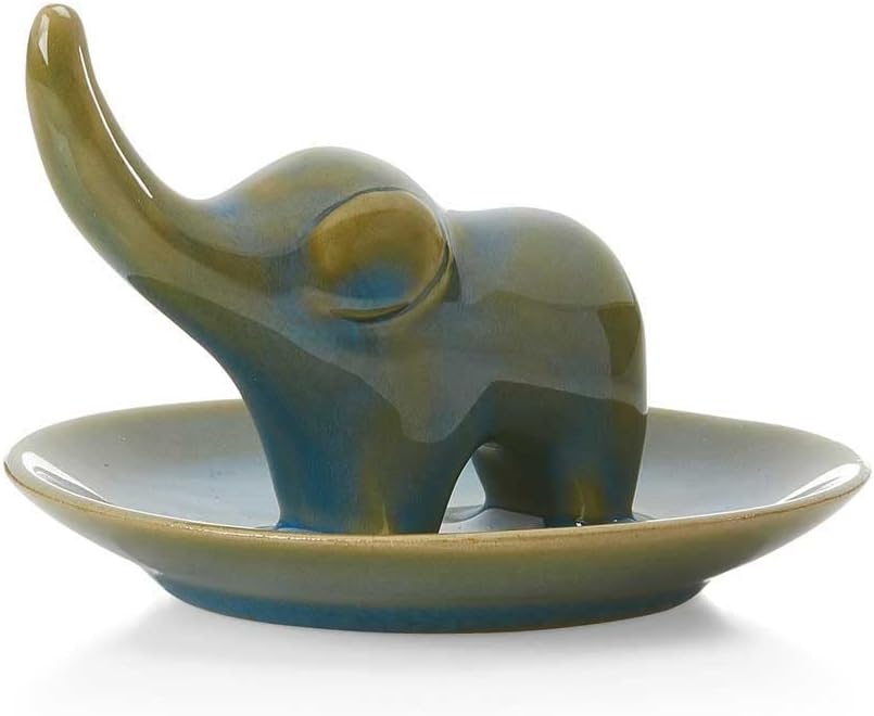 Amazon.com: Taraluna Ceramic Elephant Ring Dish : Home & Kitchen