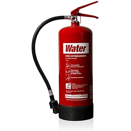 Commander Edge WS6E 6Ltr Water Fire Extinguisher : Amazon.co.uk: DIY ...