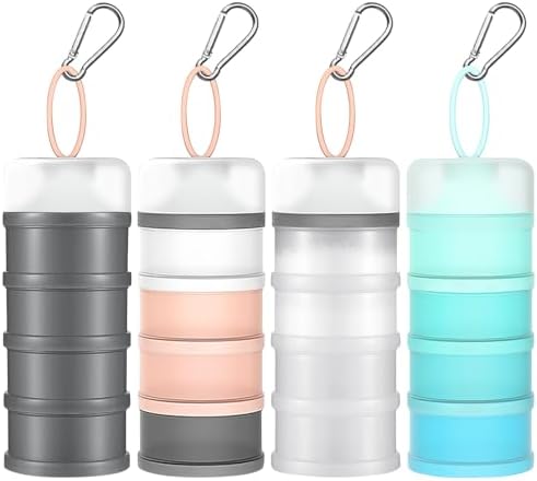 Amazon.com: Portable Protein Powder Stackable Container with Top Cap ...