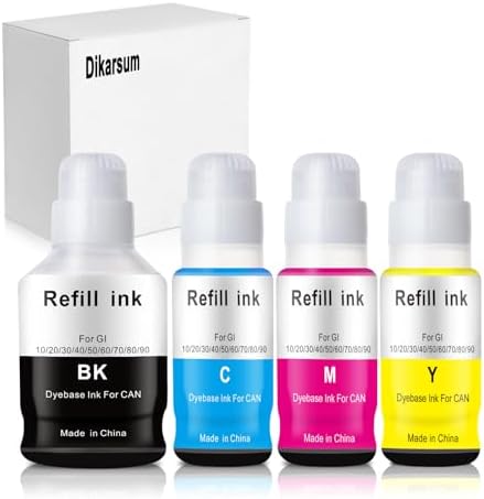 Amazon.com: Dikarsum Compatible Canon GI-20 GI20 Refill Ink Kit for ...