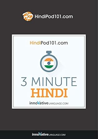 3-Minute Hindi: 25 Lesson Series - Kindle edition by Innovative ...