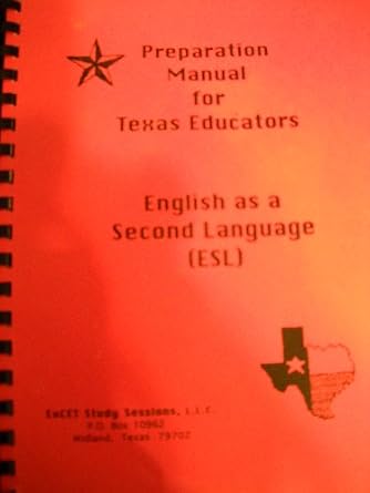 English as a second language endorsement, Texas ExCET examination ...