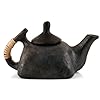 Buy Hazed Monk Contemporary Black Longpi Stone Teapot - Large Online at ...