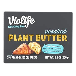 Amazon.com: Violife Unsalted Plant Butter, 8.8 oz Block : Grocery ...