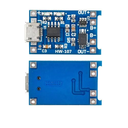 Buy TP4056 1A Charging Module for 3.7V Li-ion Battery (Pack of 4 ...