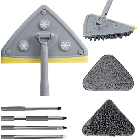 Txkrhwa Cleaning Mop Kit 360 Rotatable Microfiber Wall Cleaning Mop ...