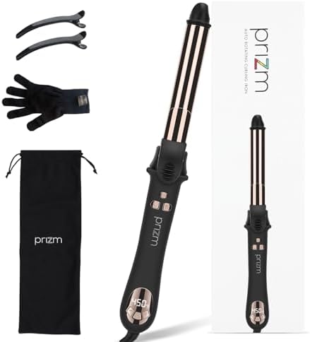 Prizm Professional 1 Inch Rotating Curling Iron, Nano Titanium Curling ...