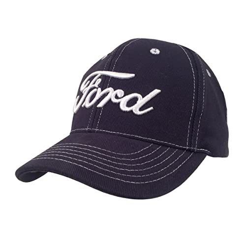 Tee Luv Ford Baseball Cap - Ford Script Car Logo Hat (Navy) | Guatemala ...