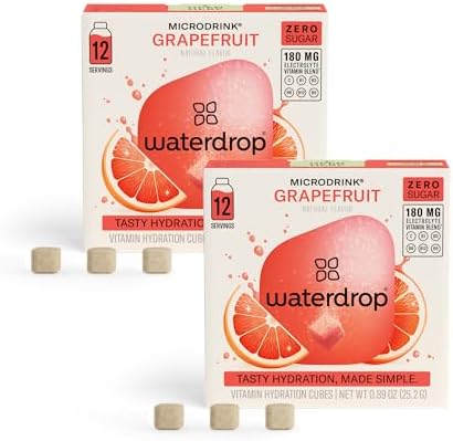Amazon.com: Waterdrop Hydration Cubes, Grapefruit Flavor, Electrolytes ...