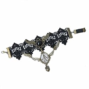 Buy Generic Retro Victorian Gothic Black Lace Armlet Armband Upper Arm ...